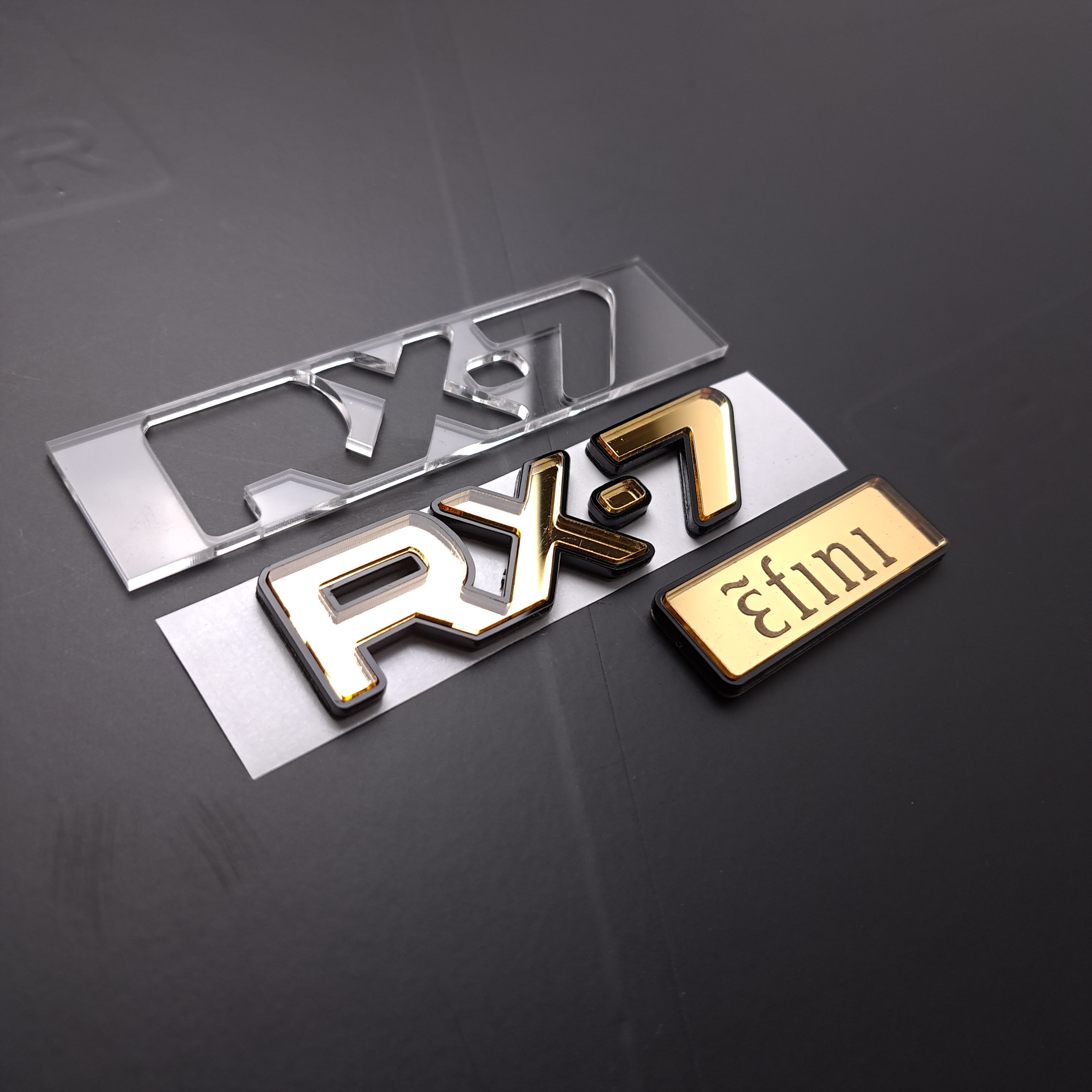 Mazda RX7 & Efini boot badge – LASER CRAFT SHOP